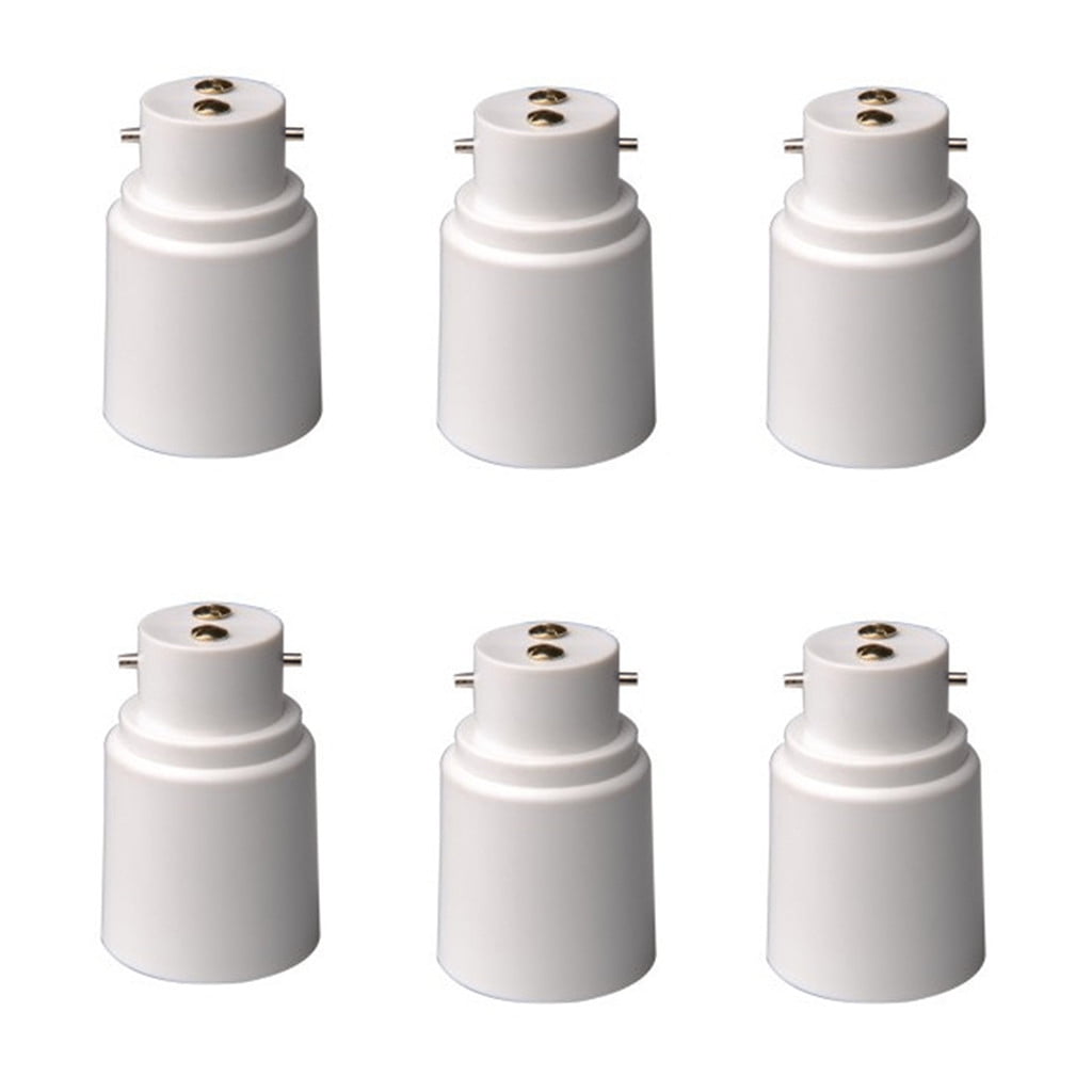 6-Pack B22 to E27 Bulb Adapter Converter, Lamp Holder Socket Base for ...