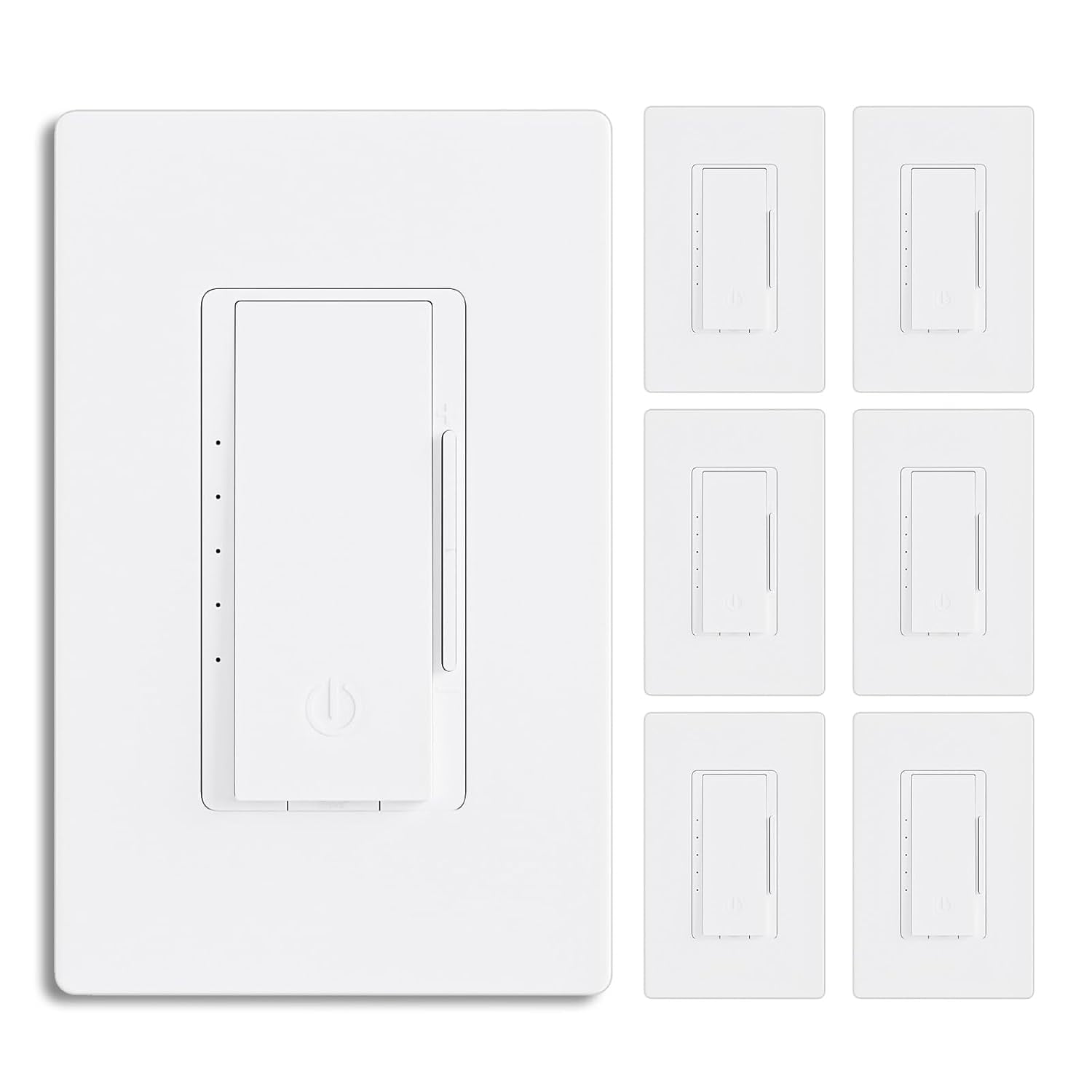 6 Pack BRILLTECH Digital Dimmer Light Switch for 300W Dimmable LED/CFL ...