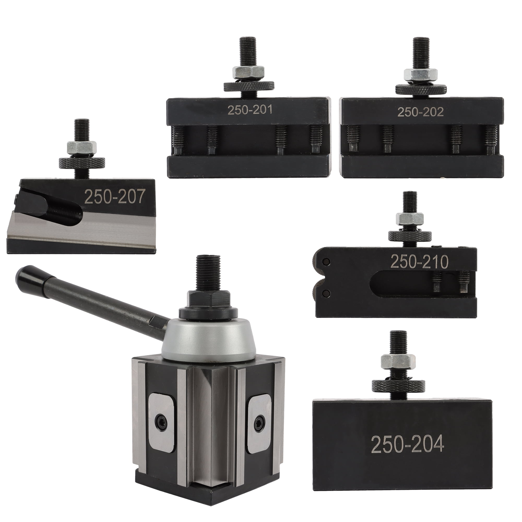 6 Pack BXA 250-200 Metal Lathe Tool Post Set Quick Change Type ...
