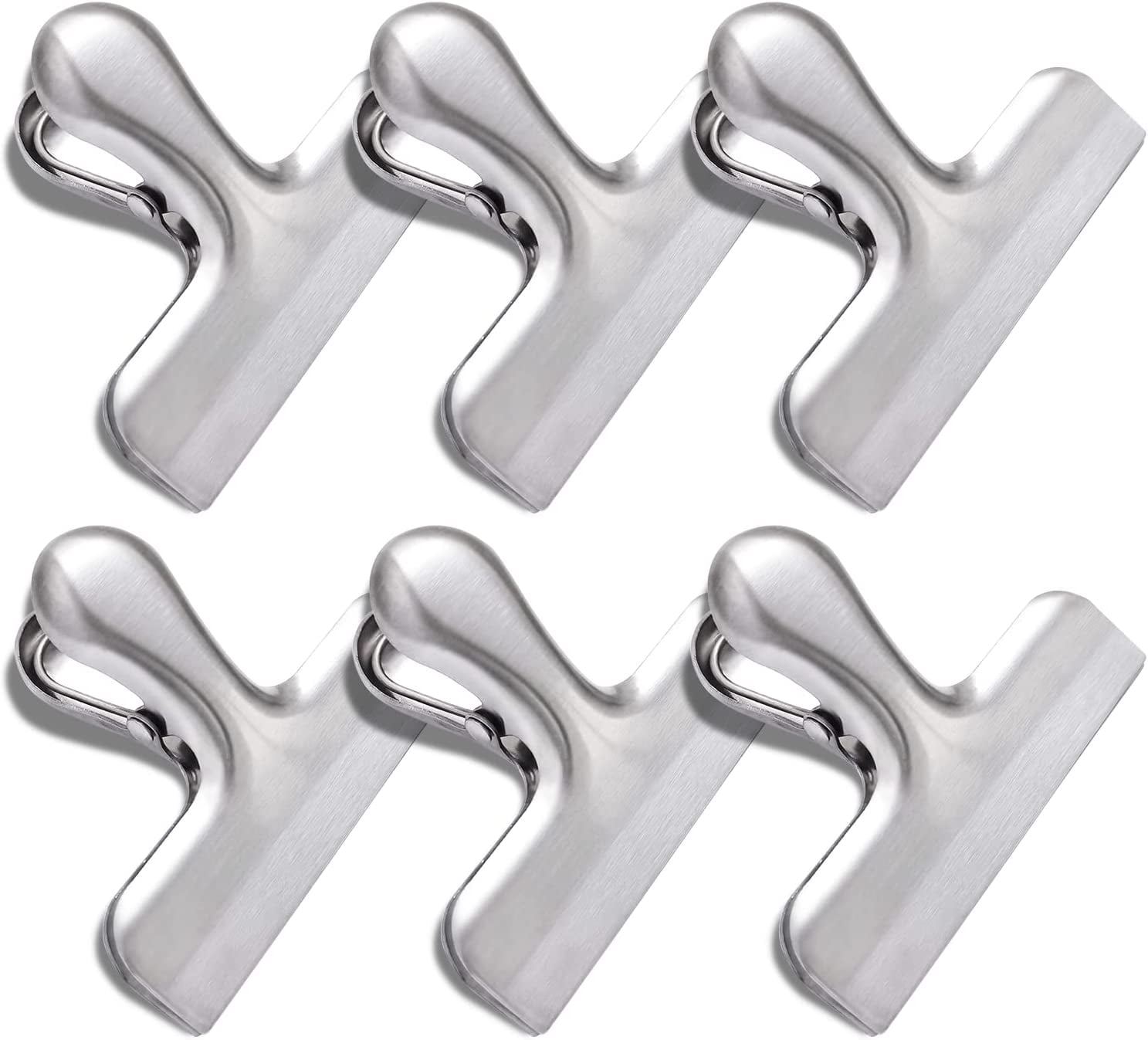 6 Pack Bag Clips, Stainless Steel Chip Clip, Clips Food for Food, Heavy ...