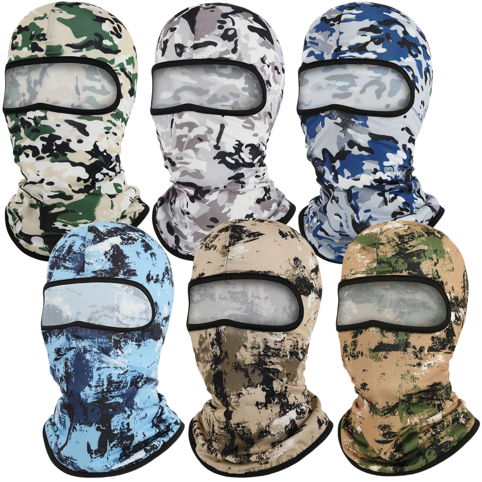 6 Pack Balaclava Face Mask Full Face Cover Hood Shiesty Ski Mask for ...