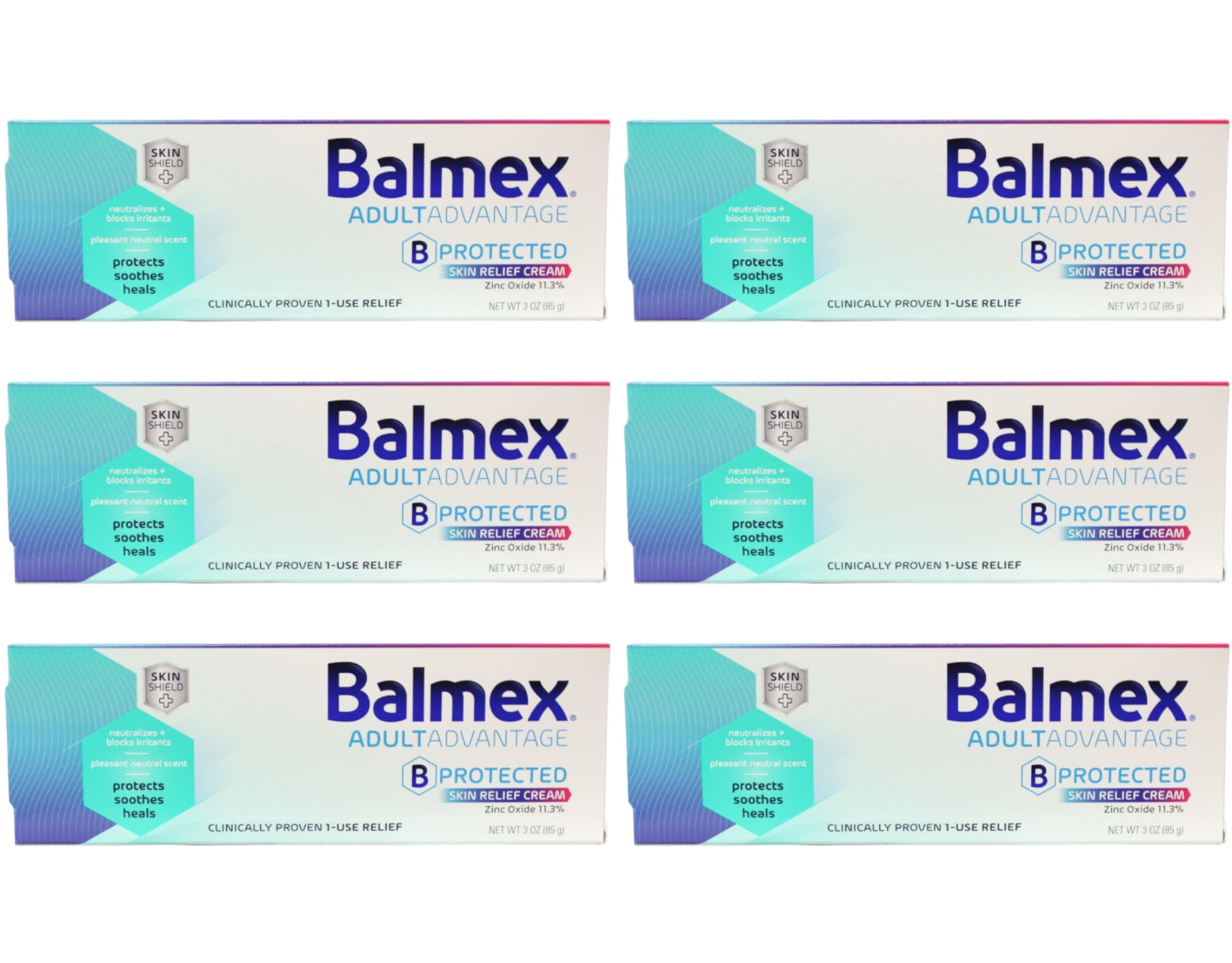 6 Pack - Balmex Adult Care Rash Cream 3oz Each - Walmart.com