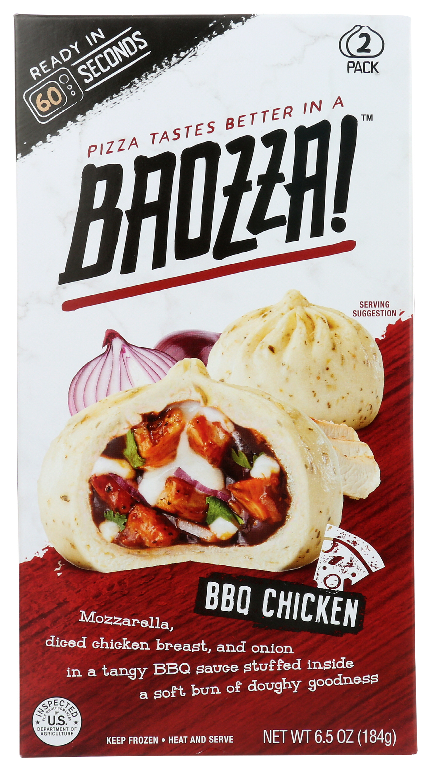 (6 Pack) Baozza! BBQ Chicken, 6.5oz - Walmart.com