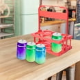 6-Pack Beer Carrier Foldable Plastic Drink Holder - Heavy Duty Beverage ...