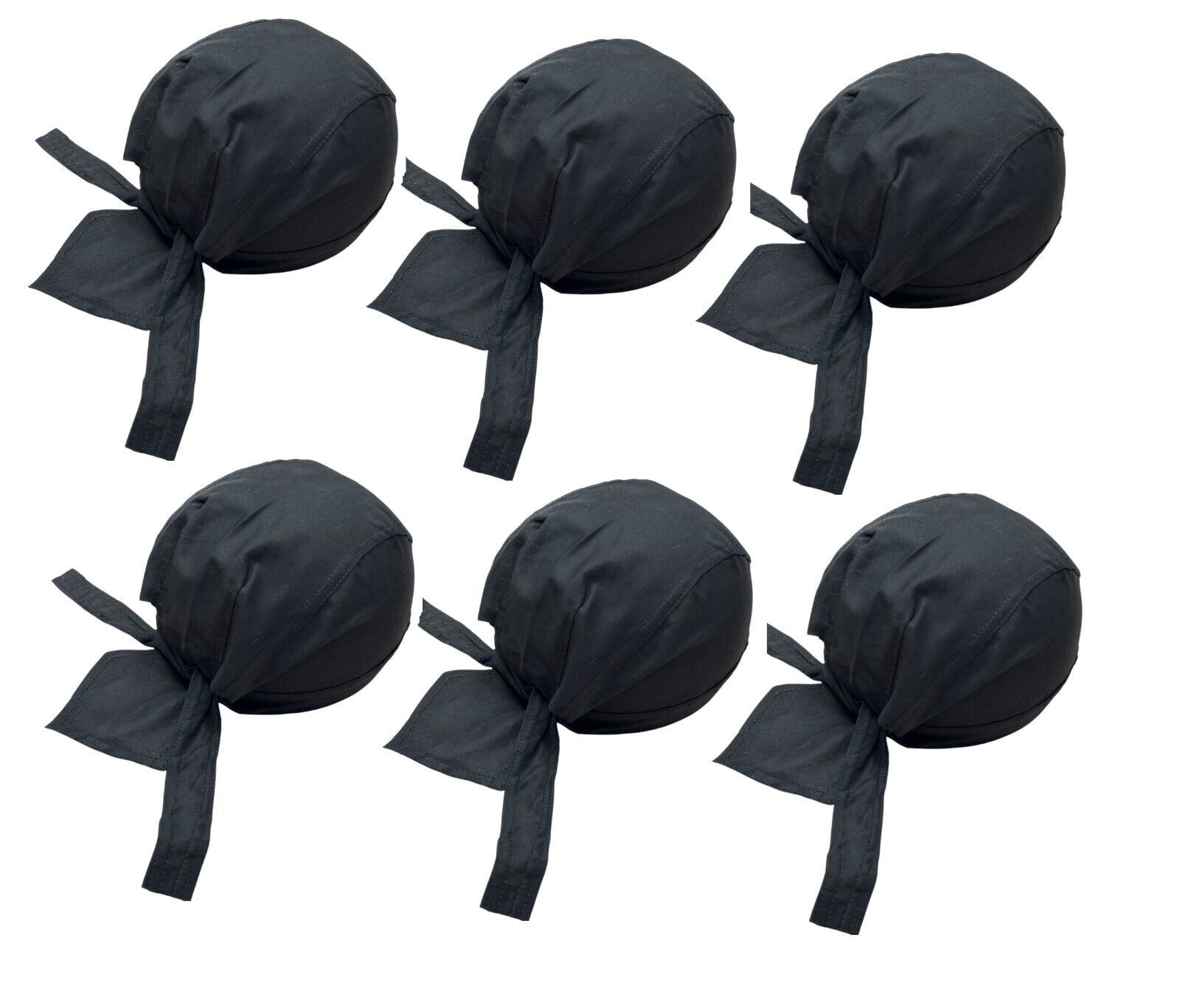 6 Pack Biker Head Wrap Doo Rag Skull Cotton Cap Do Rag Biker Bandana ...