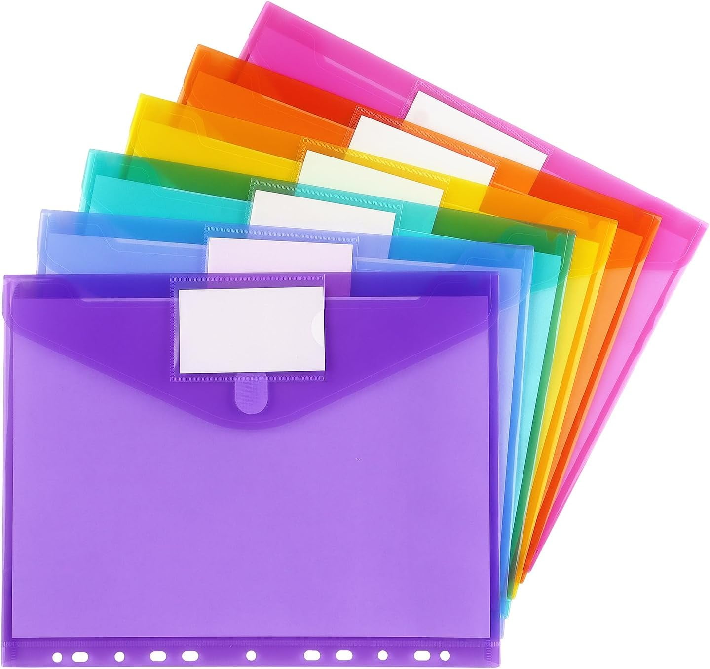 6 Pack Binder Pocket Folders, Folders with Pockets for School Supplies ...