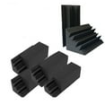 6 Pack Black Acoustic Foam Bass Trap Studio Home Soundproofing Corner ...