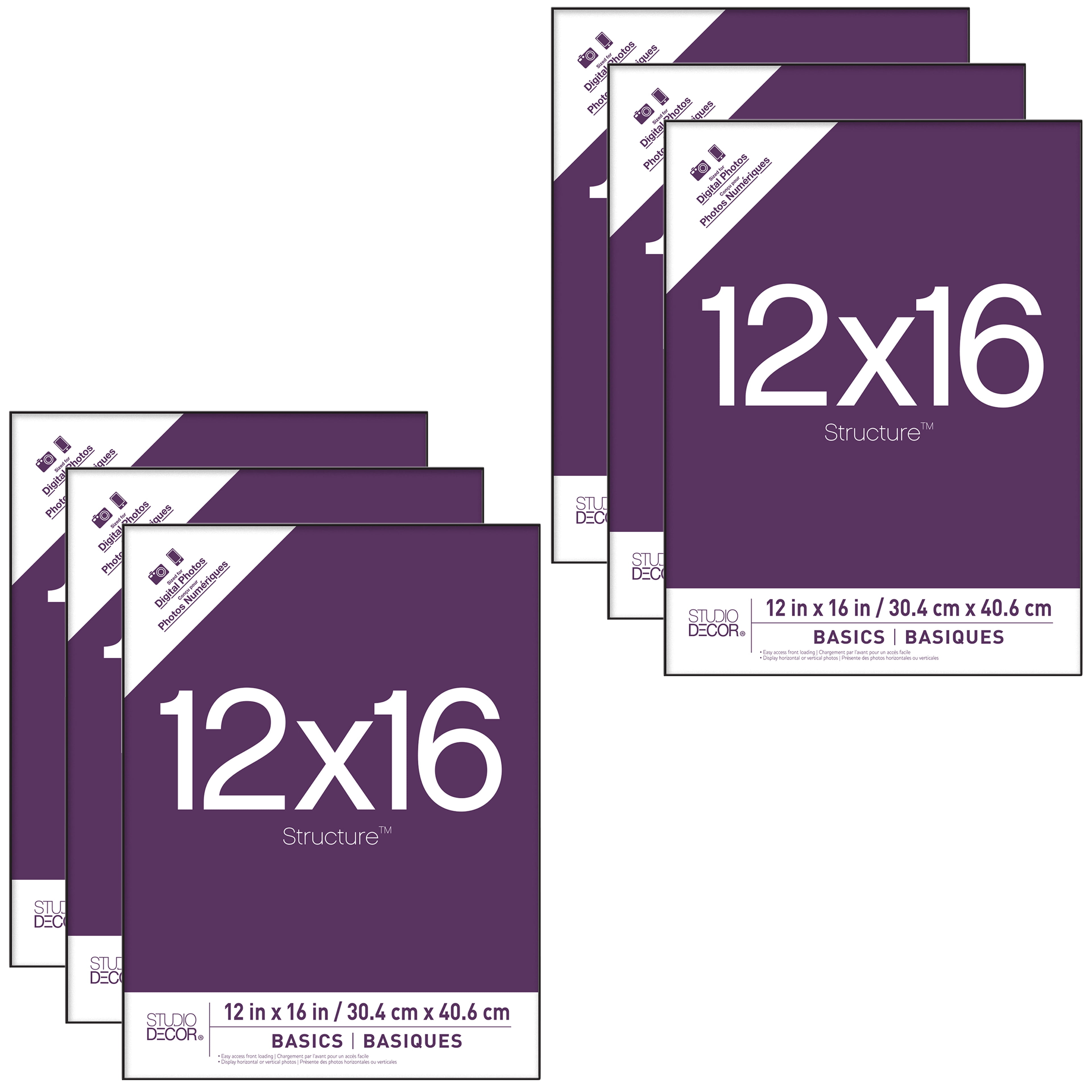 Studio Decor Black Frame, Basics, 6 Pack - Walmart.com