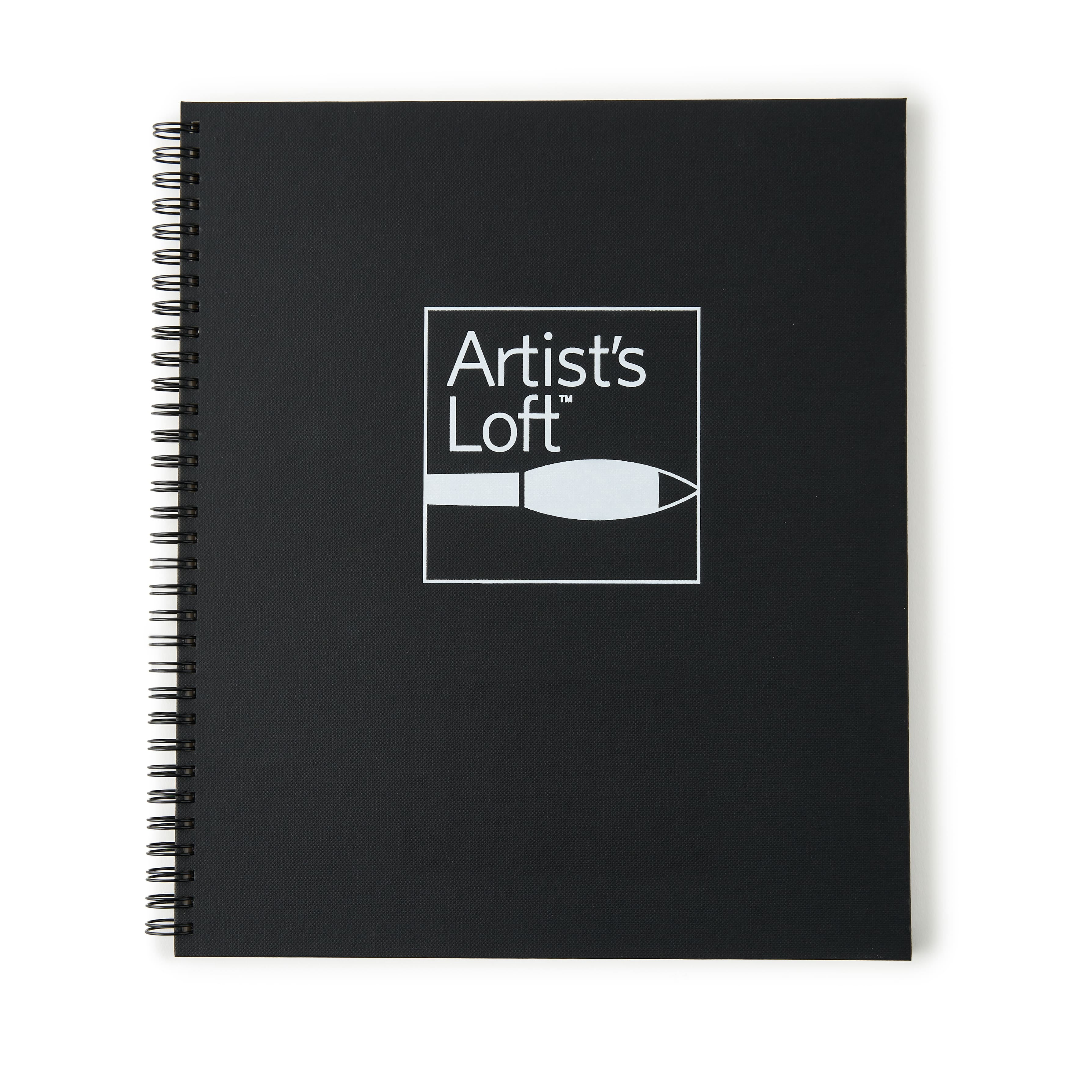 6 Pack: Black Hard Cover Drawing Pad by Artist's Loft™ - 8.5" x 11 ...