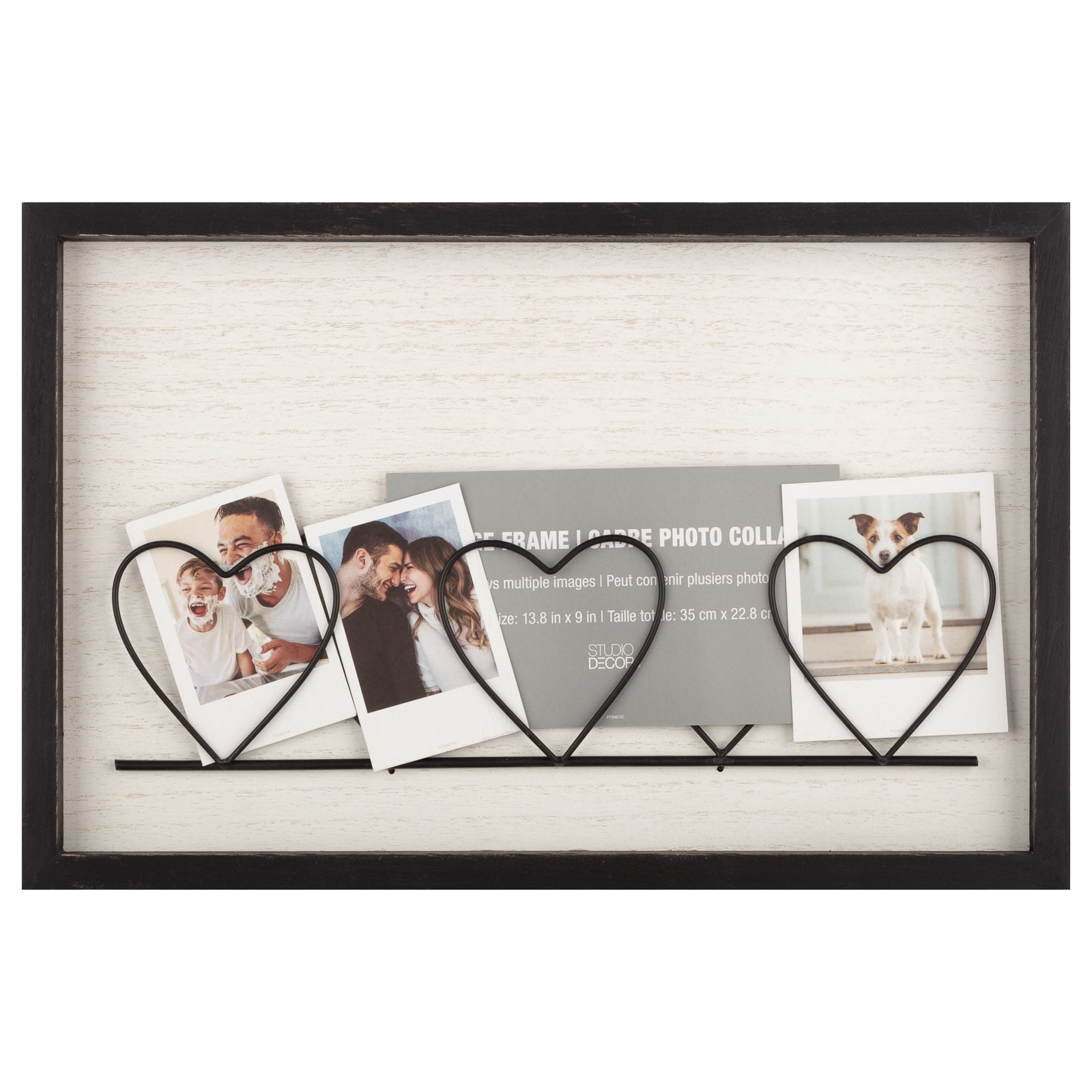 6 Pack: Black & White Wire Heart Collage Frame by Studio Décor ...