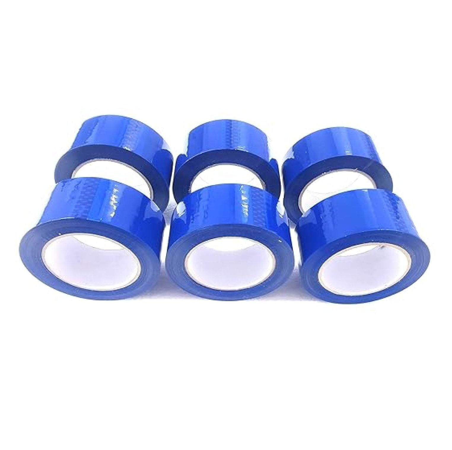 6 Pack Blue Packing Tape 2 Inch x 55 Yards, 2 Mil Thick, Heavy Duty ...