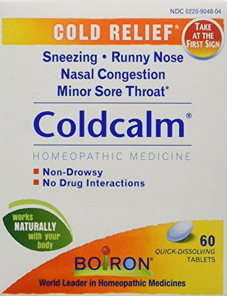 6 Pack- Boiron Coldcalm Natural Homeopathic Tablets 60 Each - Walmart.com
