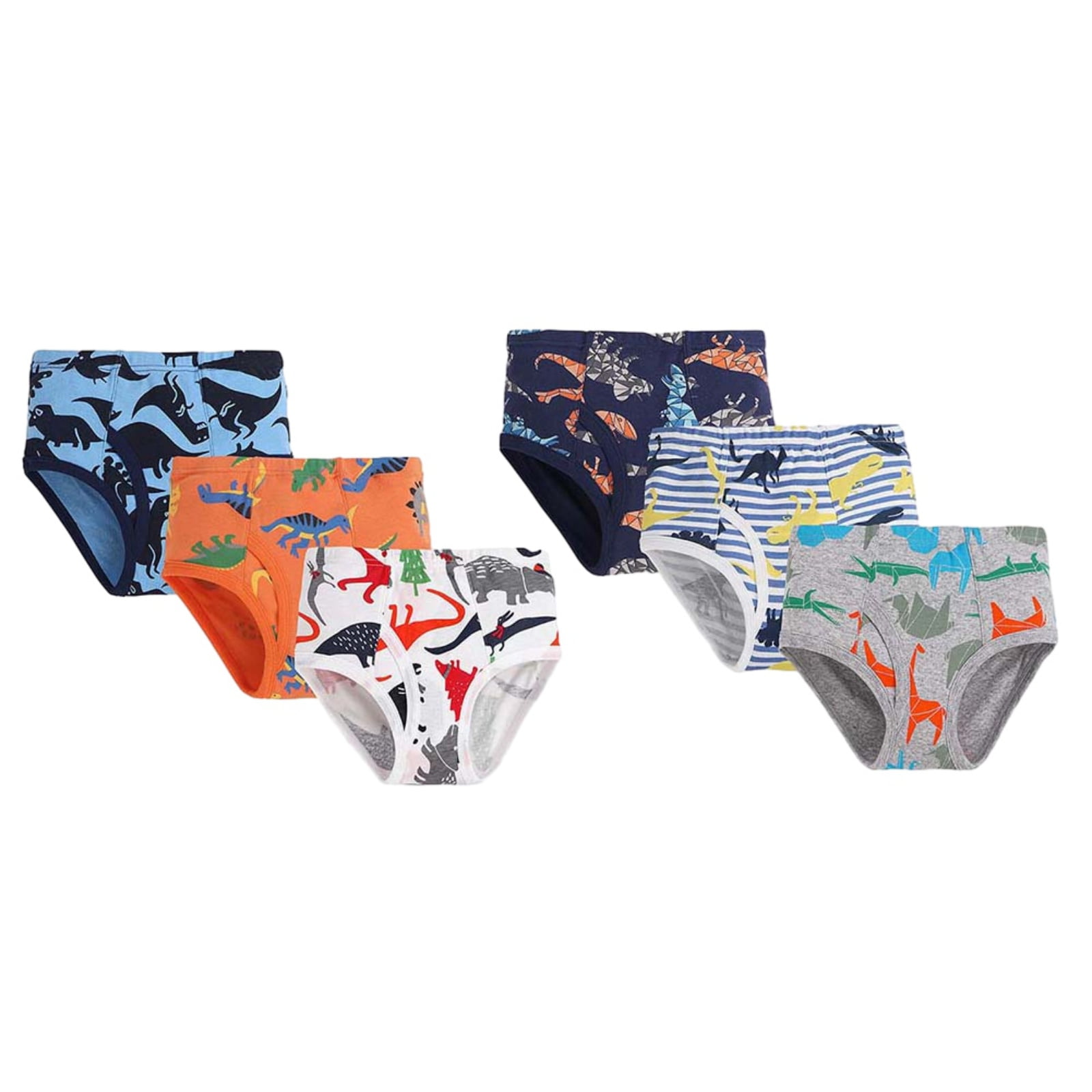 6-Pack Boys Underwear Boxers Briefs Toddler Cartoon Pattern - Walmart.com