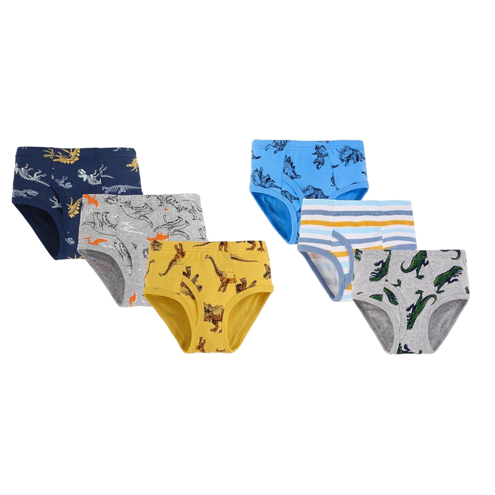 6-Pack Boys Underwear Boxers Briefs Toddler Cartoon Pattern - Walmart.com