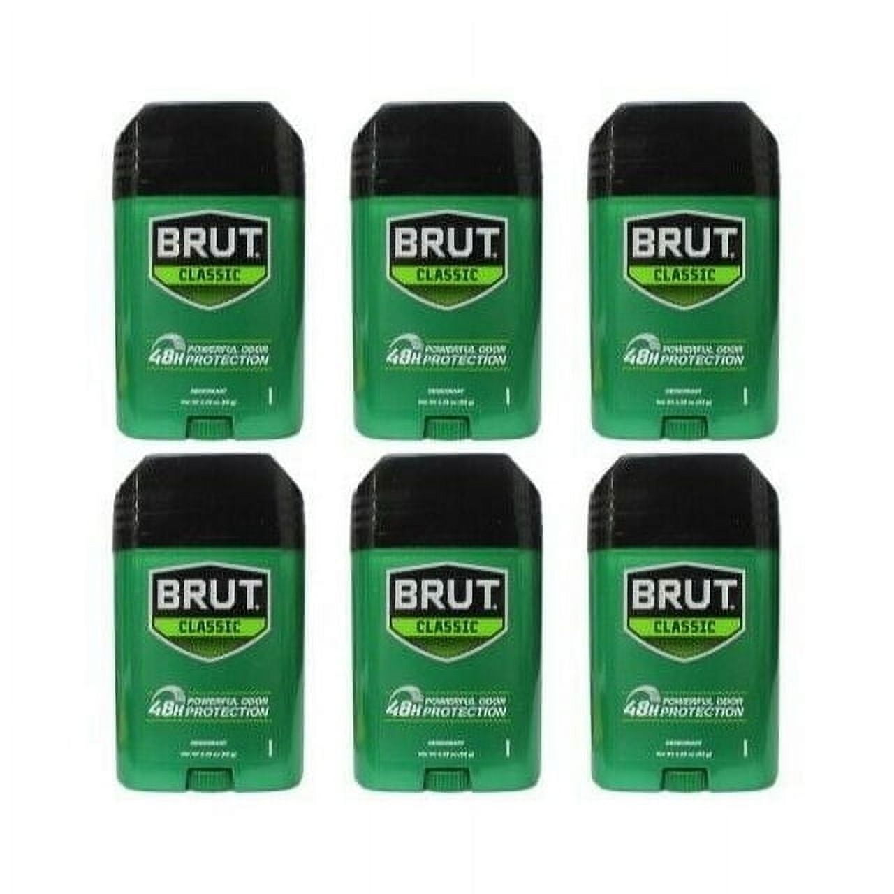 Brut Men's Deodorant Stick with Trimax, 24-Hour Odor Protection, 6 Pack ...