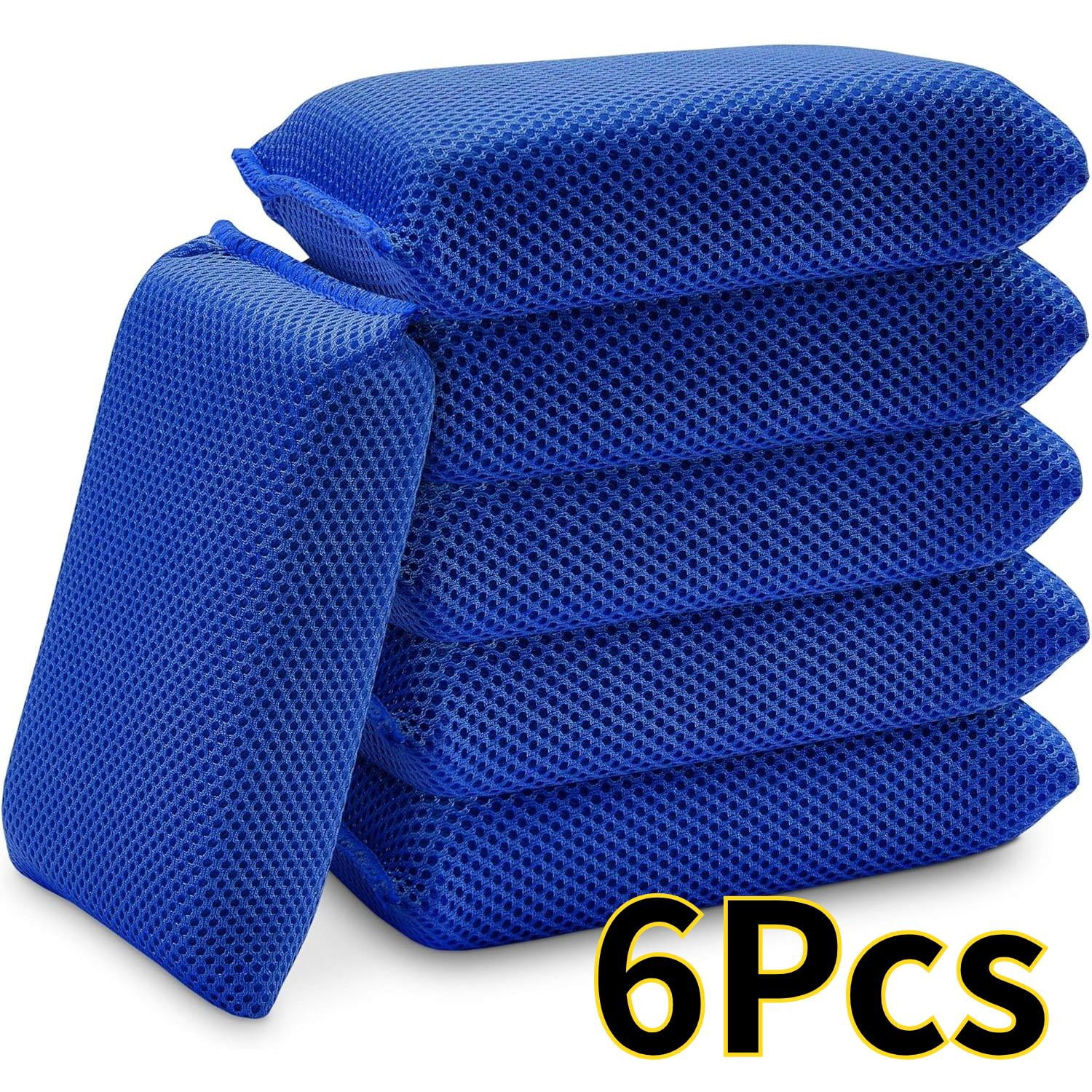 6 Pack Bug Remover Car Wash Sponge (Blue) Bug and Tar Remover for Cars ...
