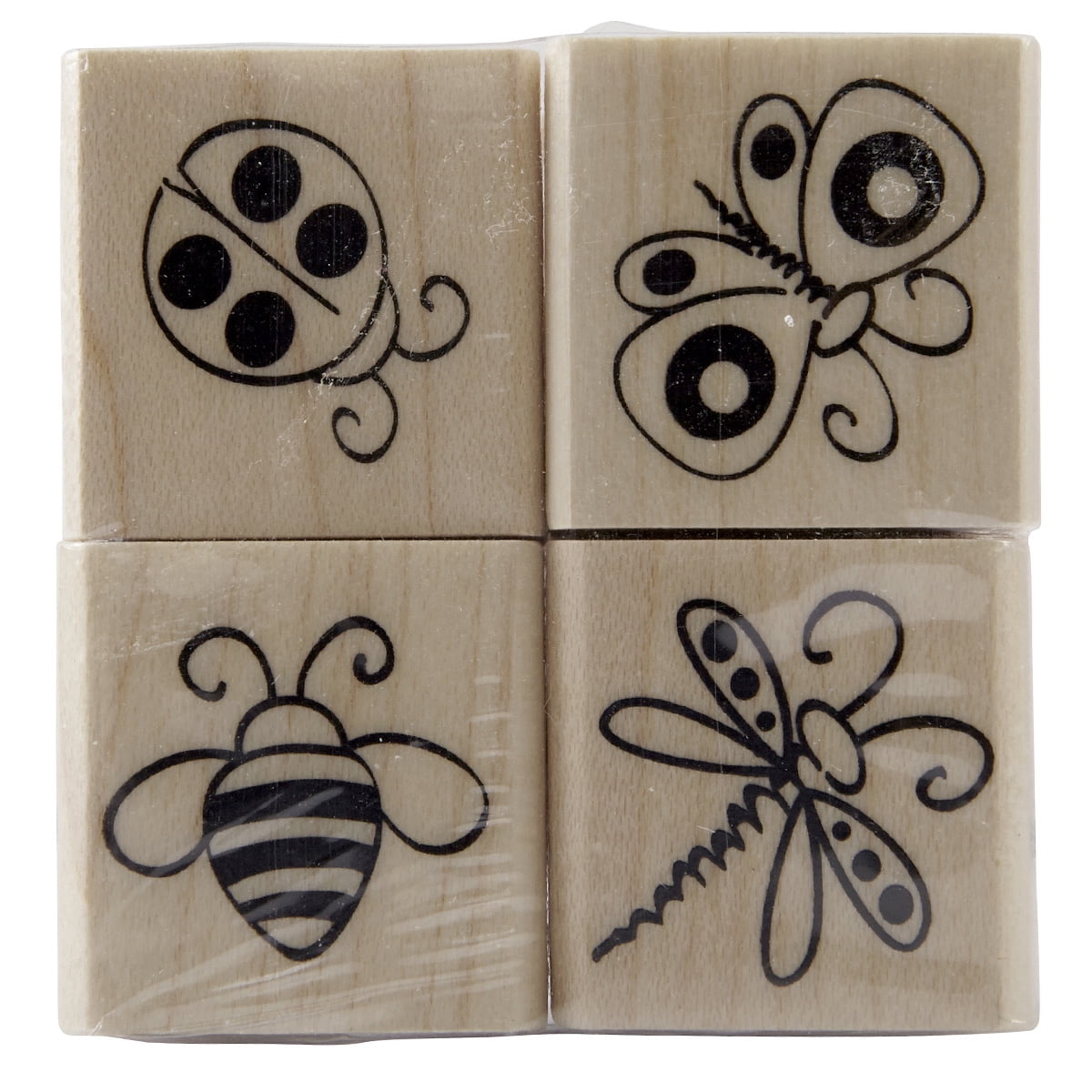 Recollections Bugs Wood Stamp Set, 6 Pack - Walmart.com