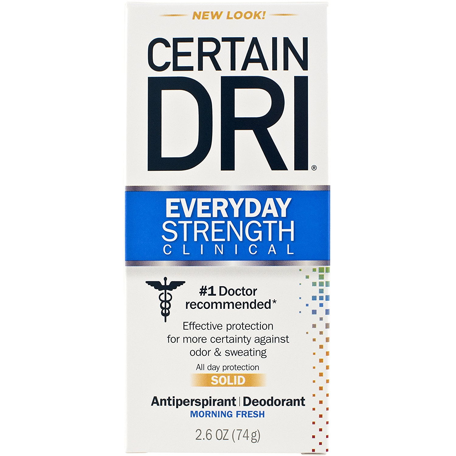 6 Pack CERTAIN DRI A.M. Underarm Refresher Deodorant Stick 2.60 oz Each ...