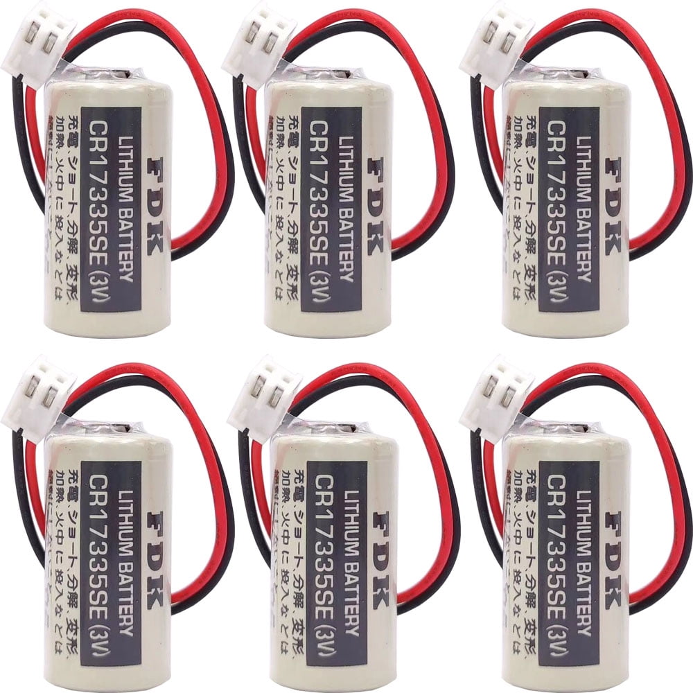(6-Pack) CR17335SE 3V 1800mAh Lithium Non-Rechargeale Battery for FDK ...