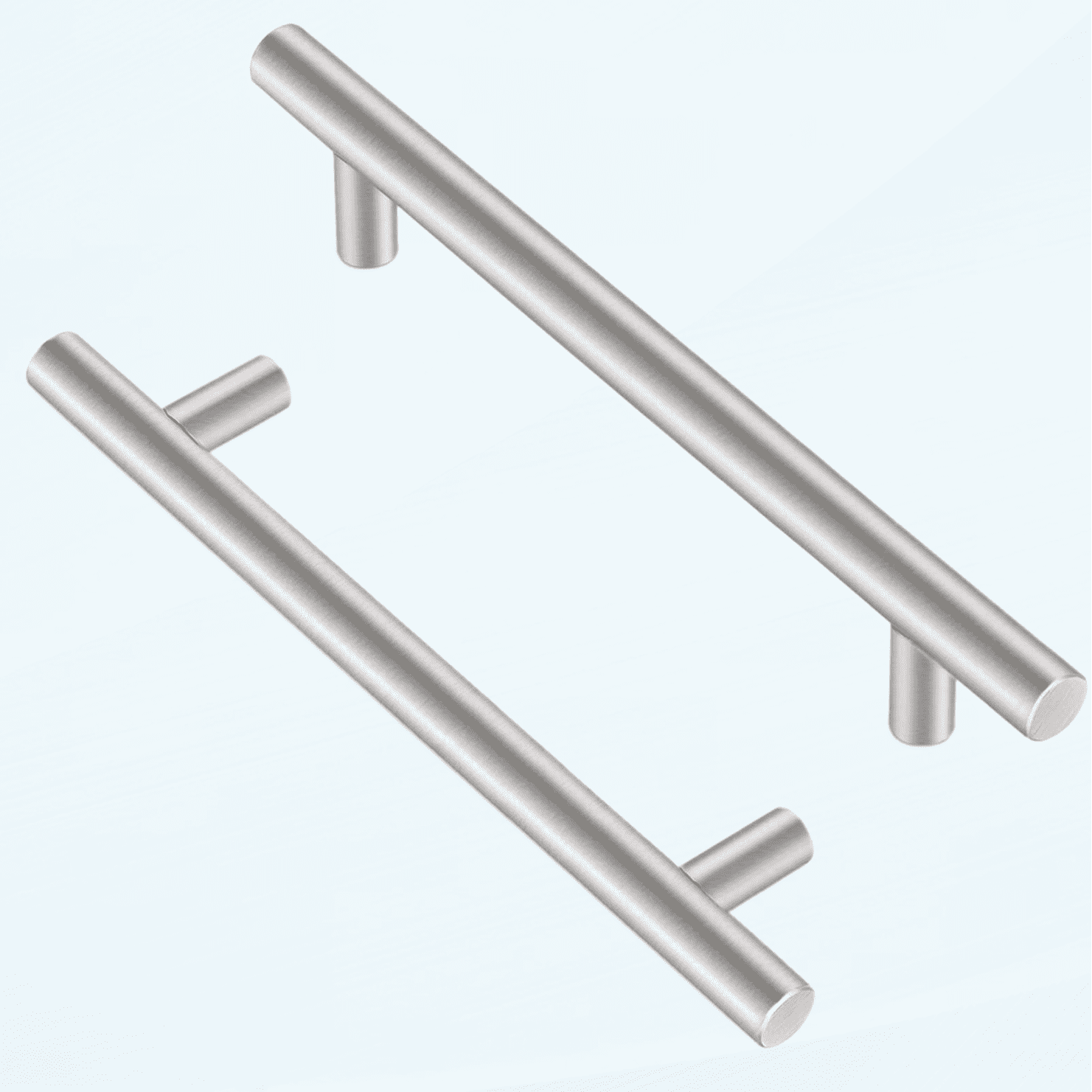 6 Pack Cabinet Handles 6-1/4in(160mm) Hole Centers, Stainless Steel ...
