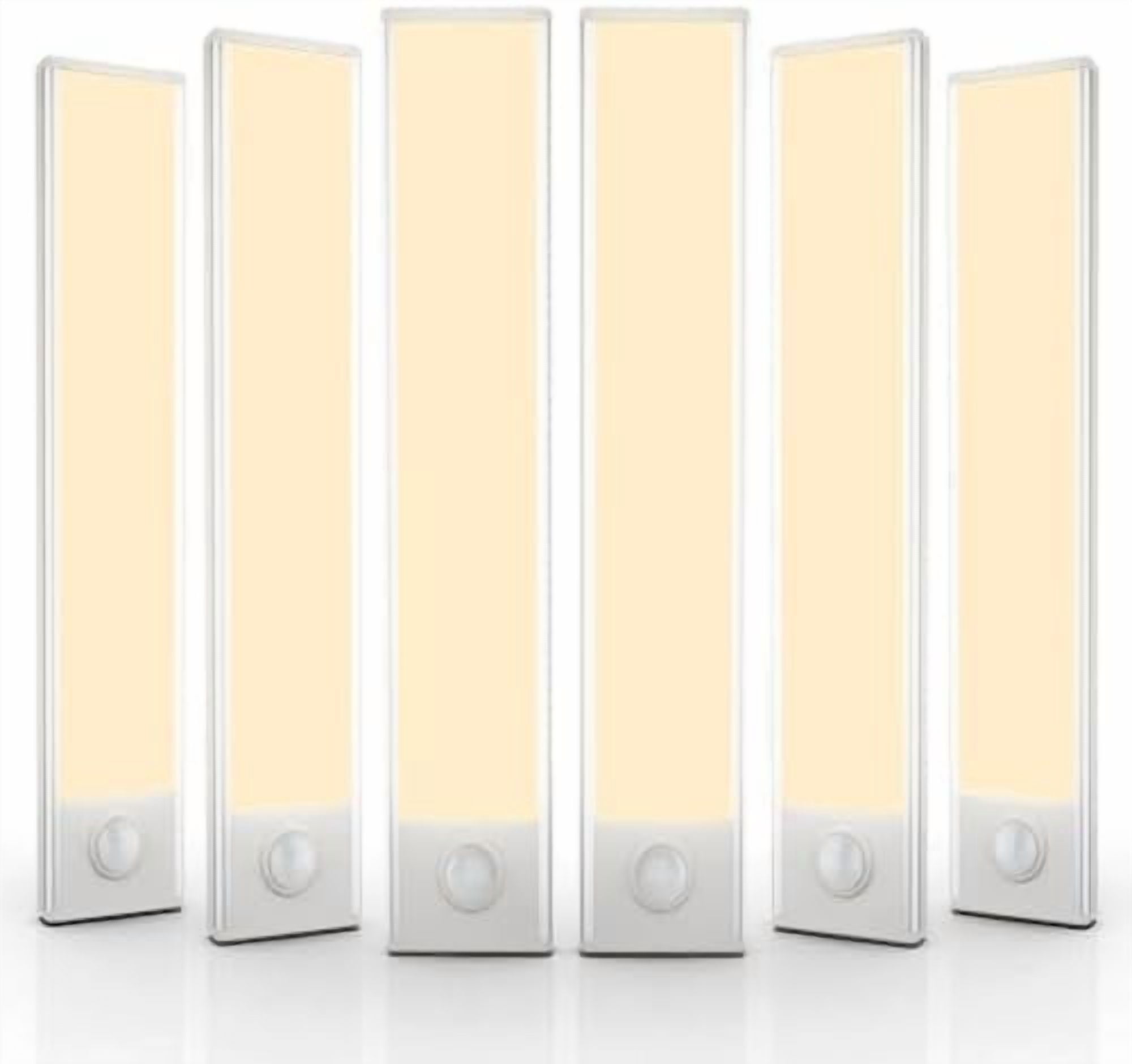 6 Pack Under Cabinet Lights Wireless, 50 LED Motion Sensor Light Indoor ...