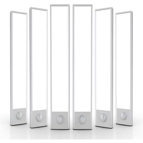 6 Pack Under Cabinet Lights Wireless, 58 LED Motion Sensor Light Indoor ...