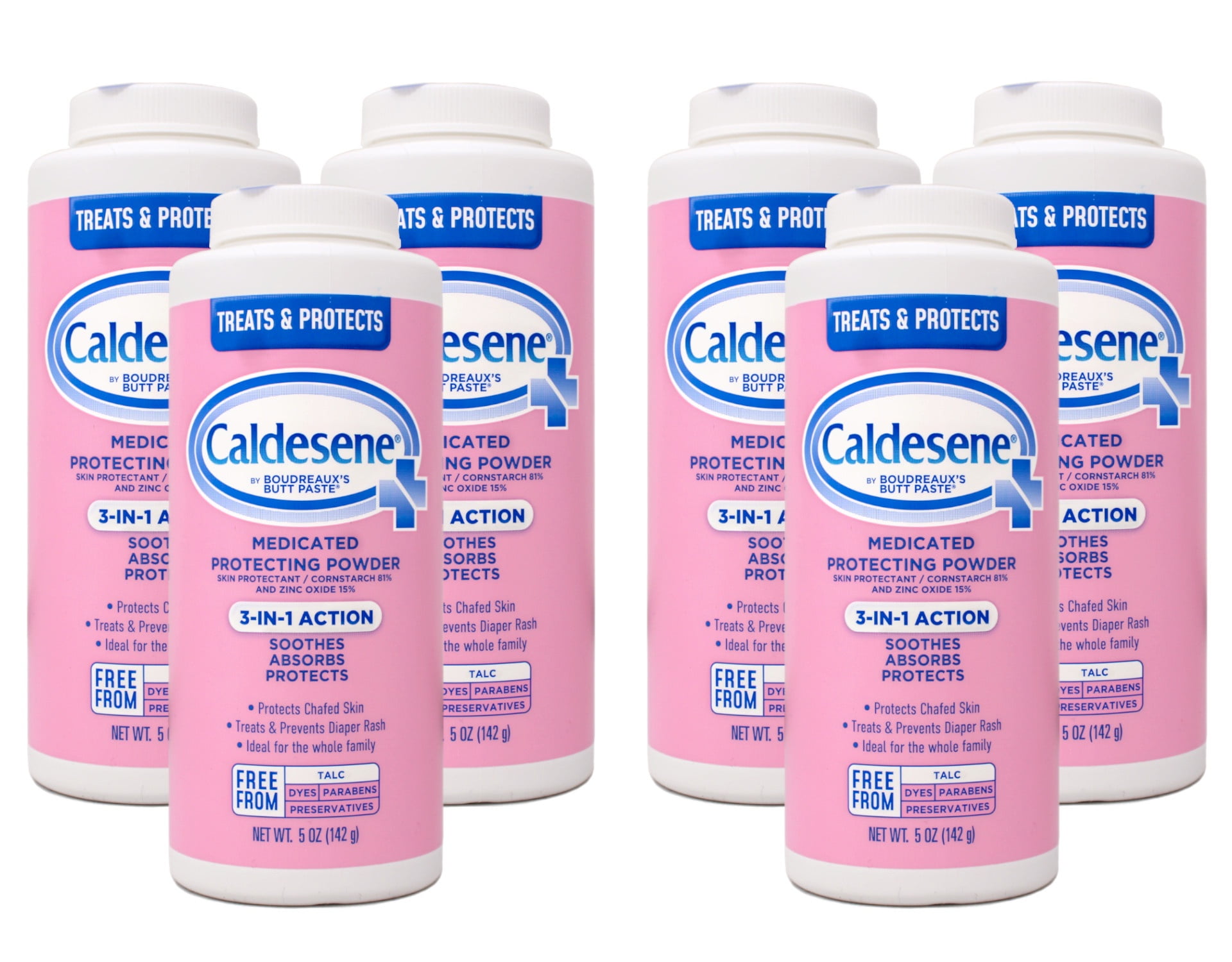 Caldesene 6 Pack - Protecting Powder 5oz Each, Safe & Effective for ...