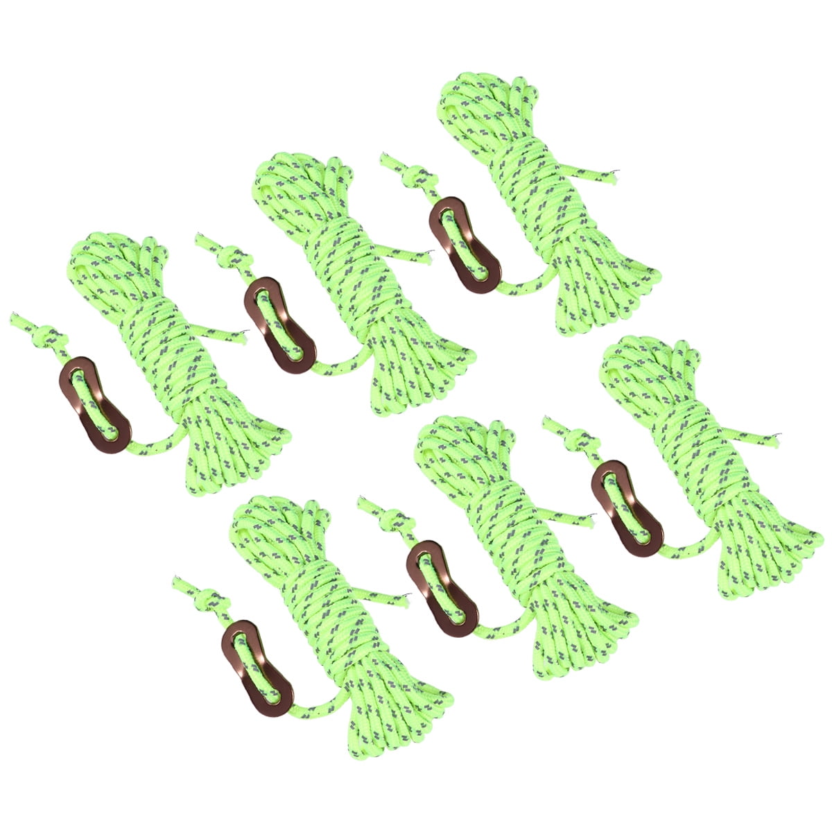 6 Pack Camping Cord Reflective Tent Rope 400.00X0.50X0.50CM Green ...