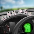 6 Pack Car Luminous Cow Dashboard Decor, Cute Calf Cars Rearview Mirror ...