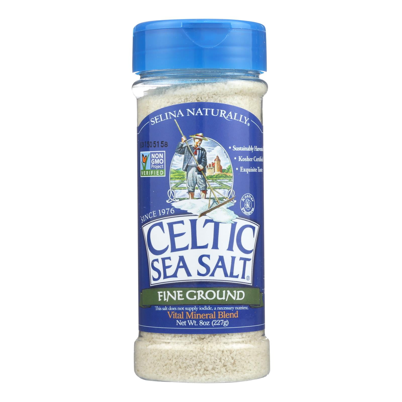 (6 Pack) Celtic Sea Salt Fine Ground Blend, 8 Oz - Walmart.com