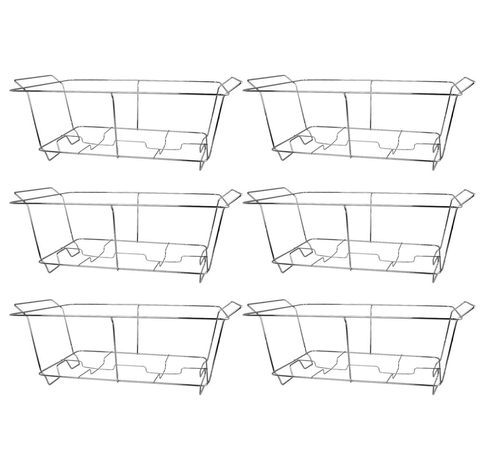 6 Pack Chafing Wire Rack Buffet Stand Frame for Events, Parties ...