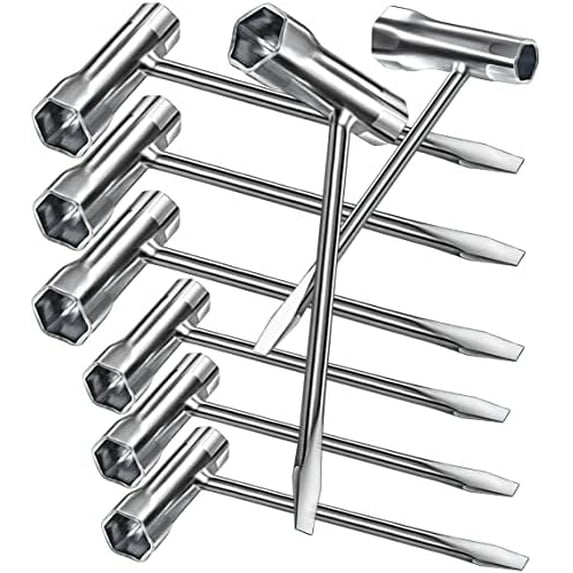6 Pack Chainsaw Screwdriver Wrench Set, 13 by 19 mm, Long and Short ...