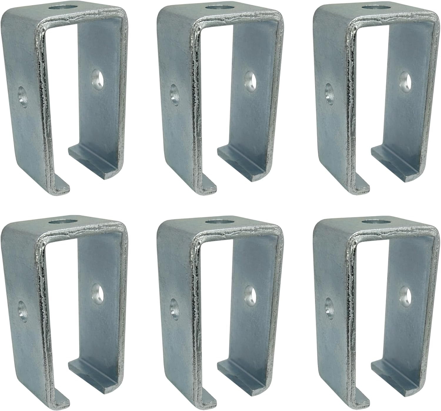 6 Pack Channel Trolley Track Hanger Bracket for All 1-5/8" Strut ...