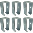6 Pack Channel Trolley Track Hanger Bracket for All 1-5/8" Strut ...