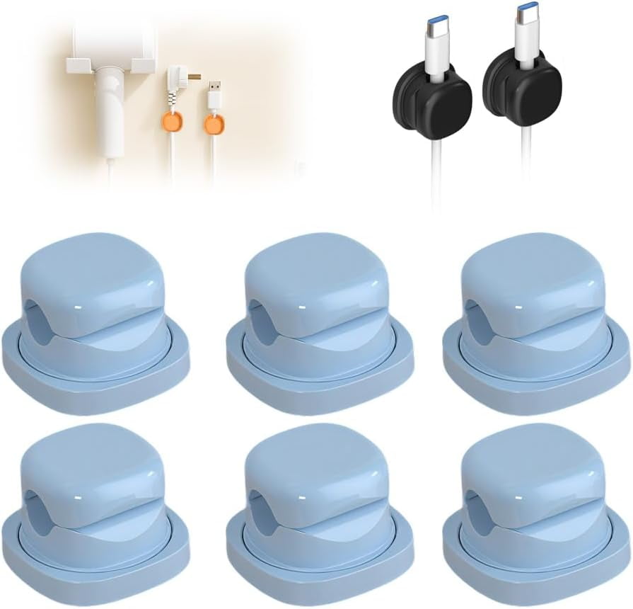 6 Pack Charging Cable Magnetic Cable Organizer Storage Holder, Cord ...