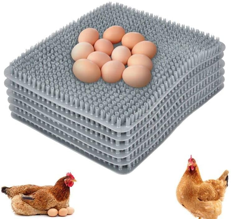 6 Pack Chicken Nesting Box Pads,Thick Nesting Pads Washable Plastic ...