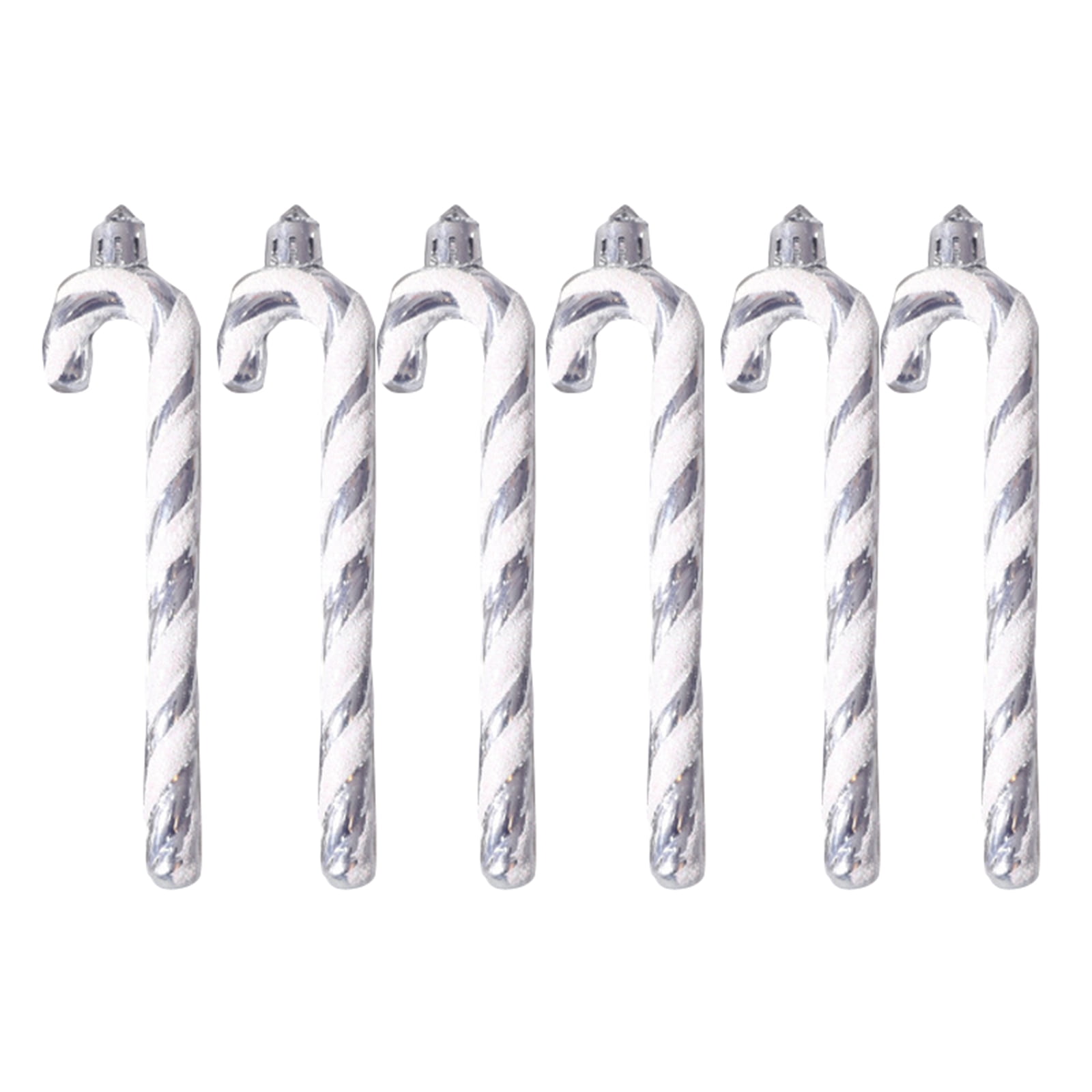 6-Pack Christmas Glitter Candy Cane Ornaments, 5-Inch Christmas Tree ...