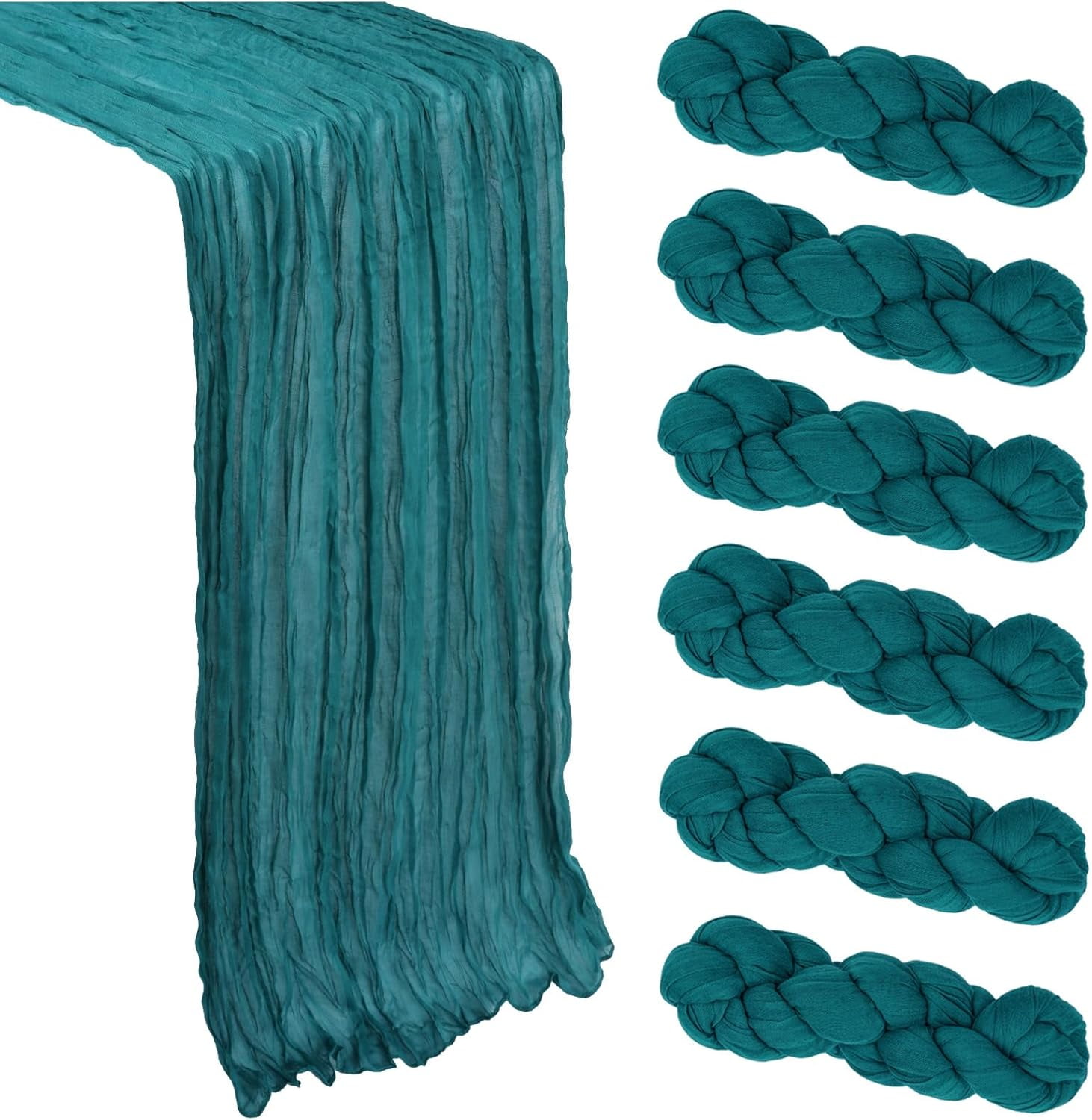 6 Pack Christmas Table Runner Red Cheesecloth - 10ft Gauze Fabric ...