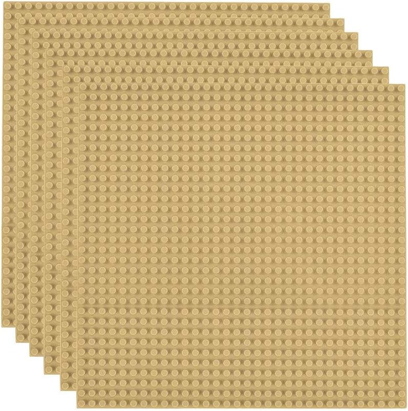 6 Pack Classic Baseplates, 10"x10" Large Building Board Base Plates 100 ...