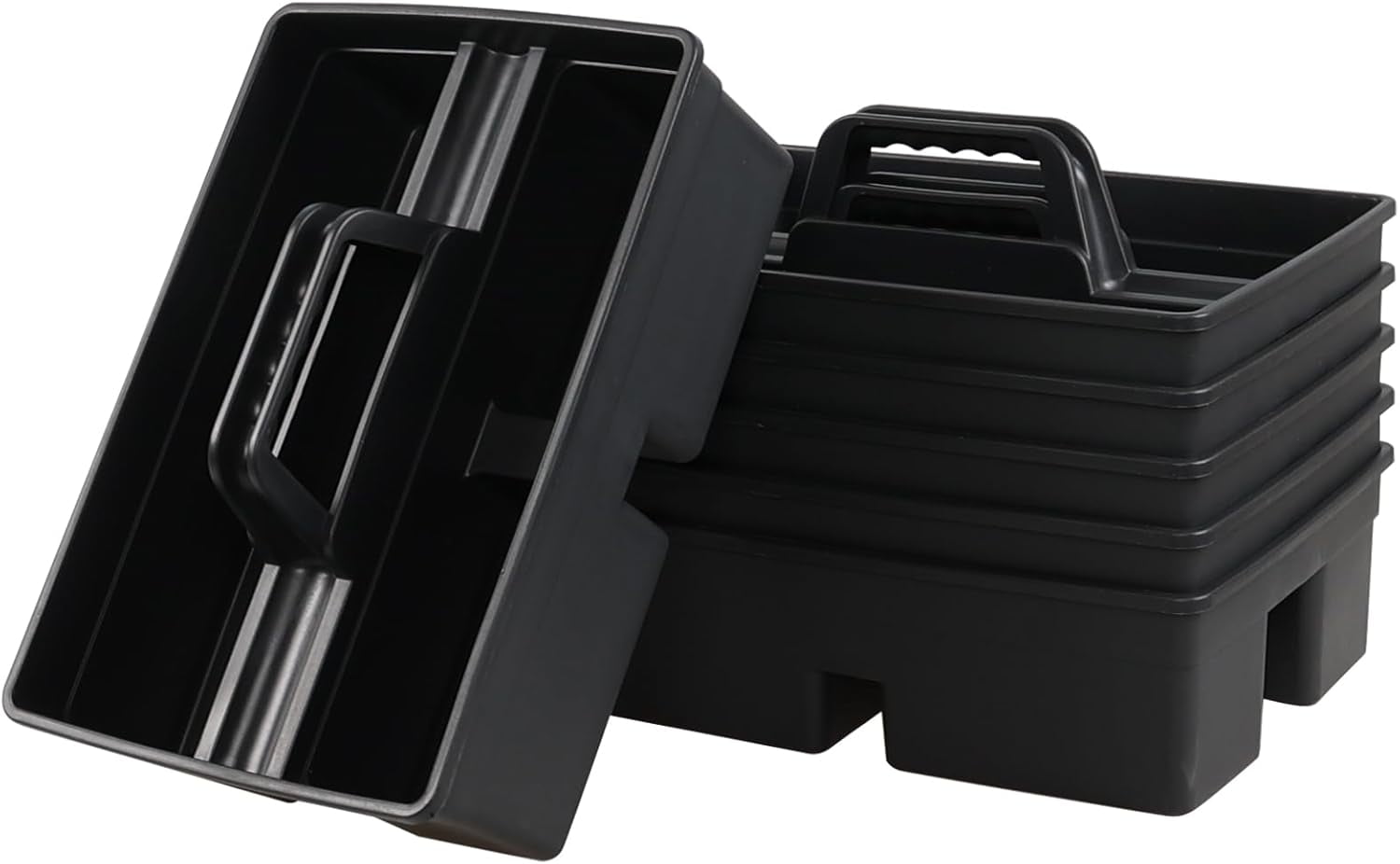 6 Pack Cleaning Organizer Caddy with Handle, Plastic Carry Caddy for ...