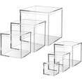 6-Pack Clear Acrylic Storage Boxes with Lids, Assorted Sizes - Walmart.com