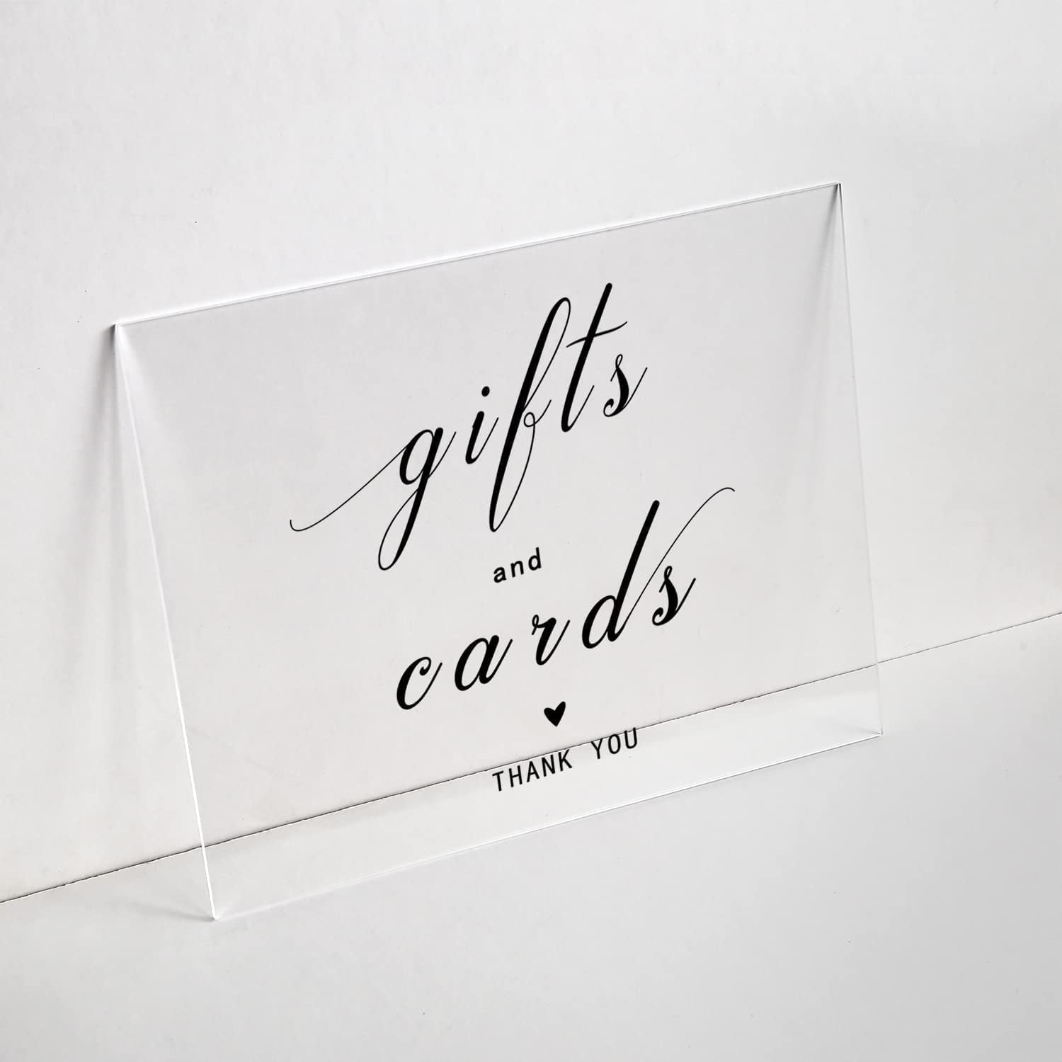 6 Pack Clear Blank Acrylic Sign Wedding Table Numbers, 11 x 14 in, DIY ...