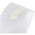 6 Pack Clear Document Folders Plastic Envelopes Poly Envelopes File ...