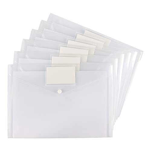 6 Pack Clear Document Folders Plastic Envelopes Poly Envelopes File ...