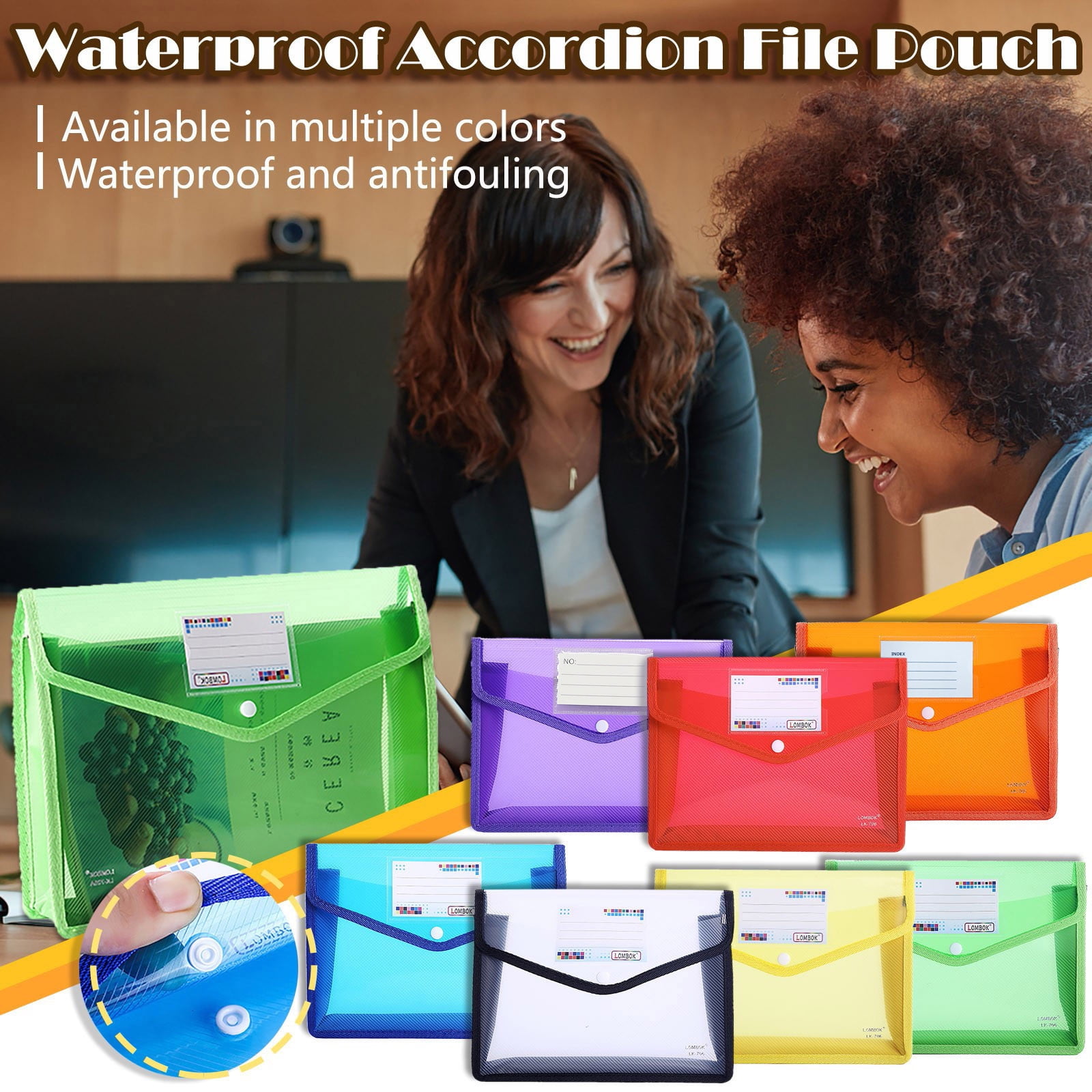 6 Pack Clear Folders For Document,Plastic Folders With Pockets,Folders ...