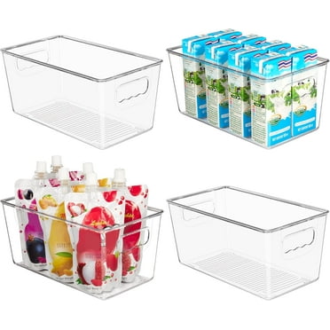 Sorbus Stackable Storage Bins Acrylic Open Front Clear Stackable ...