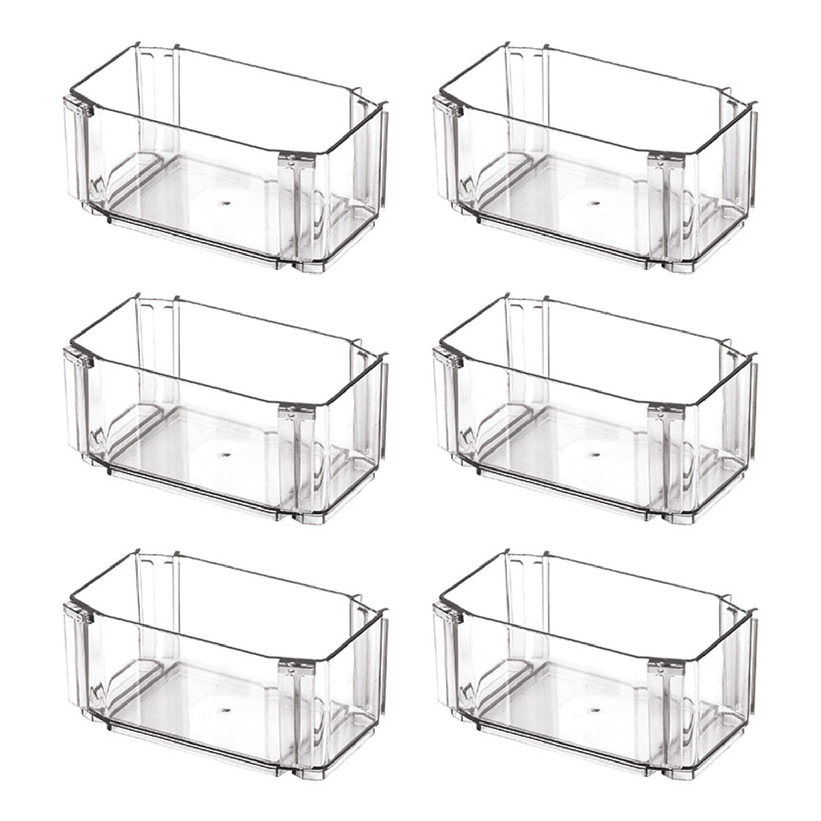 6 Pack Clear Plastic Drawer Dividers for Underwear and Socks, Honeycomb ...