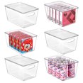 Vtopmart 6 Pack Clear Stackable Storage Bins with Lids, Large Pantry Organizer for Kitchen ...