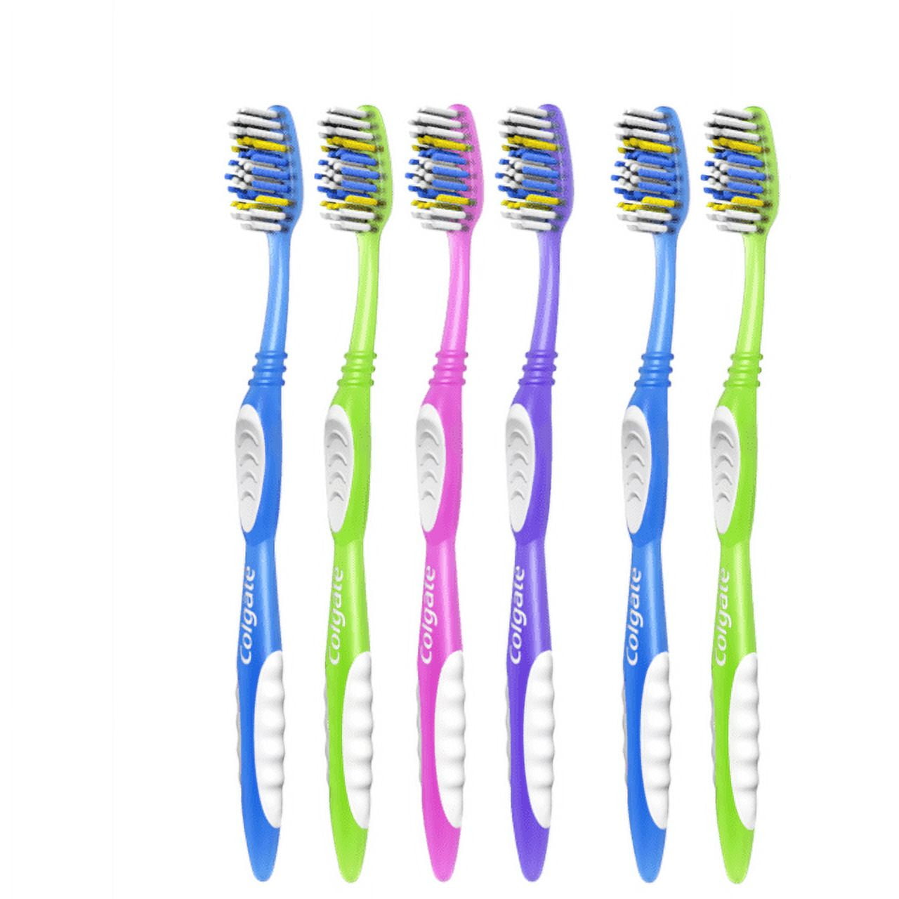 6 Pack Colgate Firm Toothbrush Extra Clean Assorted Colors - Walmart.com