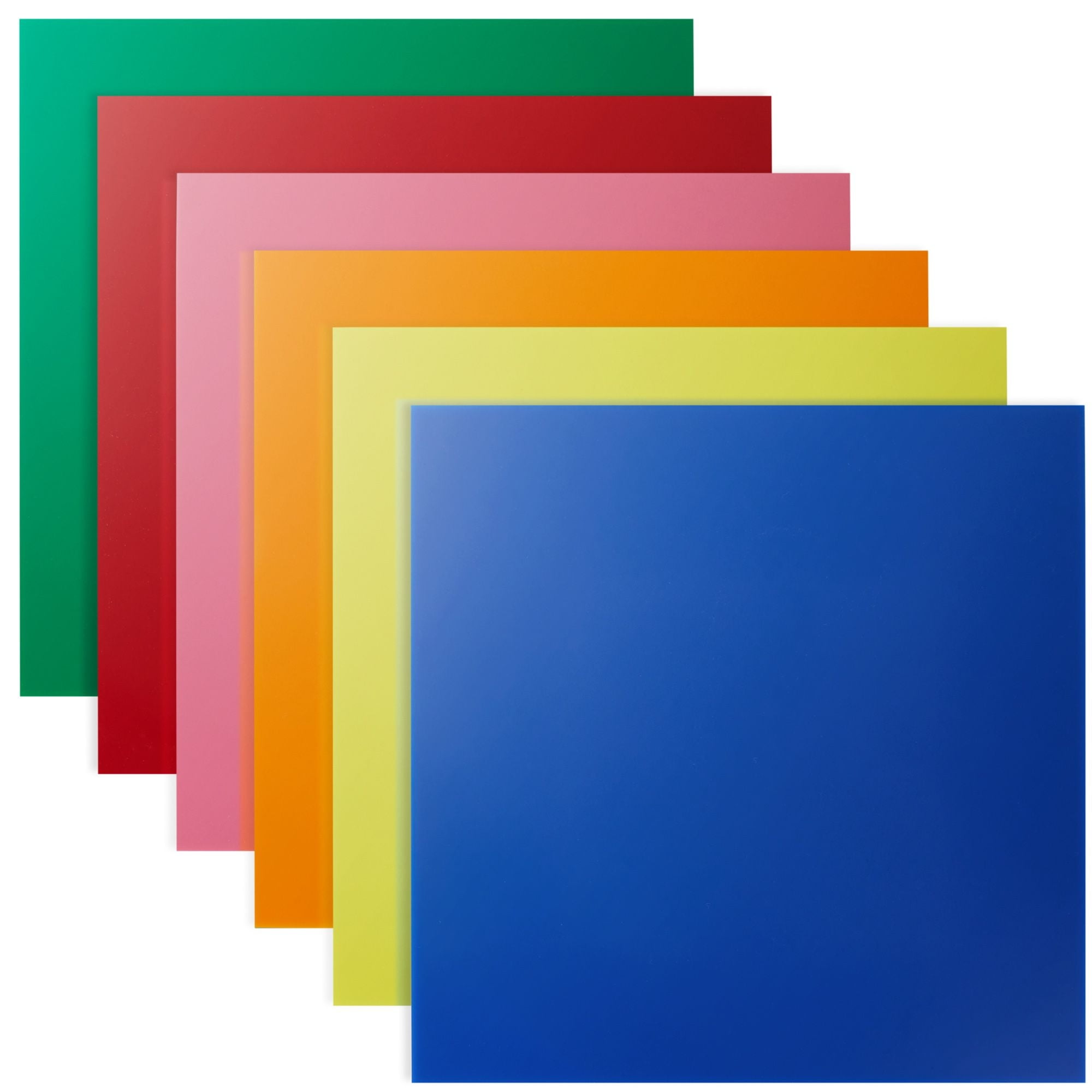6 Pack Acrylic Square Sheets (11.75 x 11.75 inch, 3mm Thick) for Laser ...
